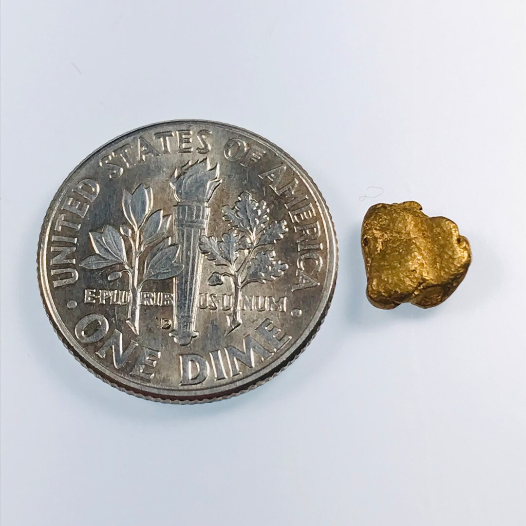 Natural California Gold Nugget / Micro Size 0.734 Grams / Gold - Etsy