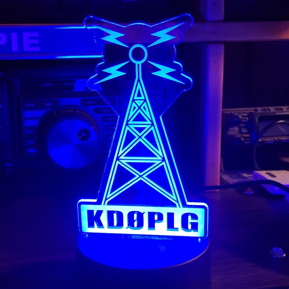 Antenna Tower Ham Radio Lighted on Air Callsign Display LED - Etsy