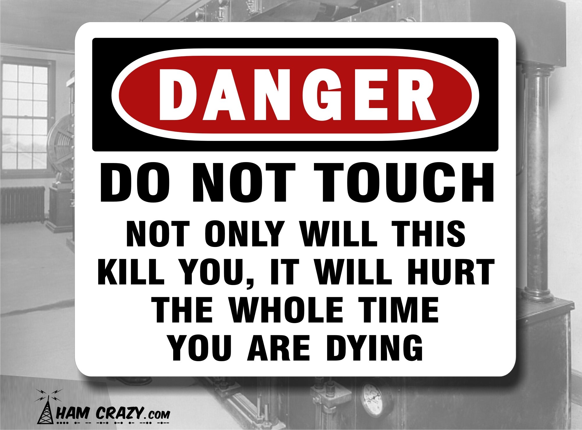 Hilarious Danger Do Not Touch Sign - Novelty - Just for Fun - Etsy