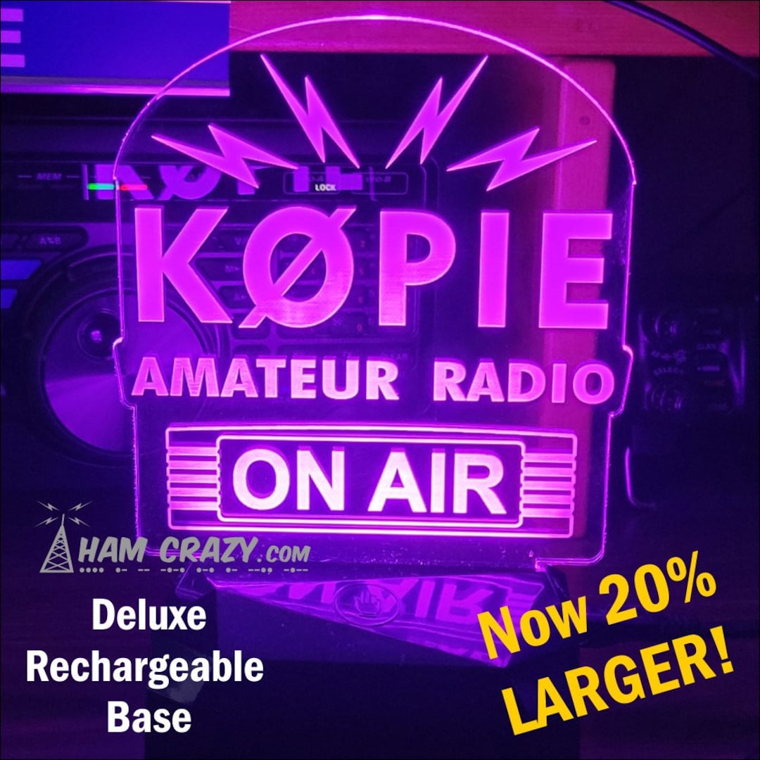 Ham Radio Lighted on Air Callsign Display LED - Amateur Radio Operator ...