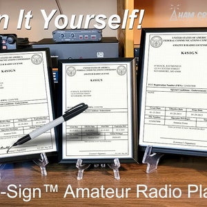 Real-sign™ FCC Amateur Radio License Plaque for Ham Radio Operators - Etsy