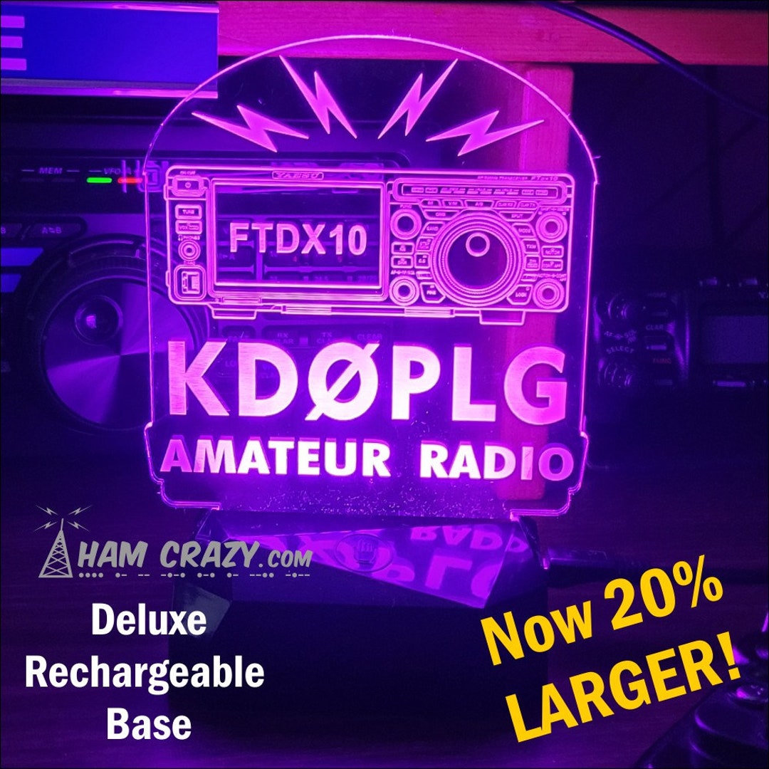 Yaesu FTDX-10 Lighted Ham Radio Callsign Display LED Amateur Radio N0W ...