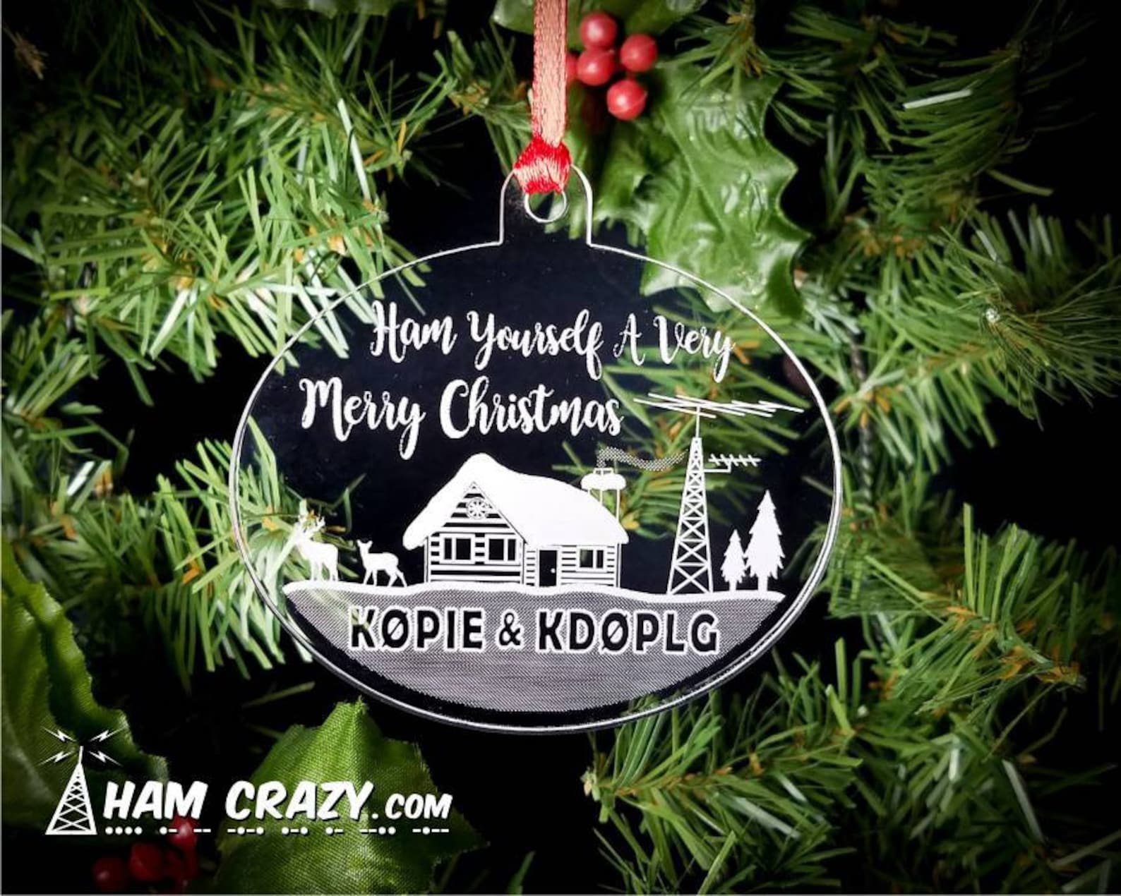 Ham Yourself A Very Merry Christmas - Acrylic Ham Radio Call Sign ...