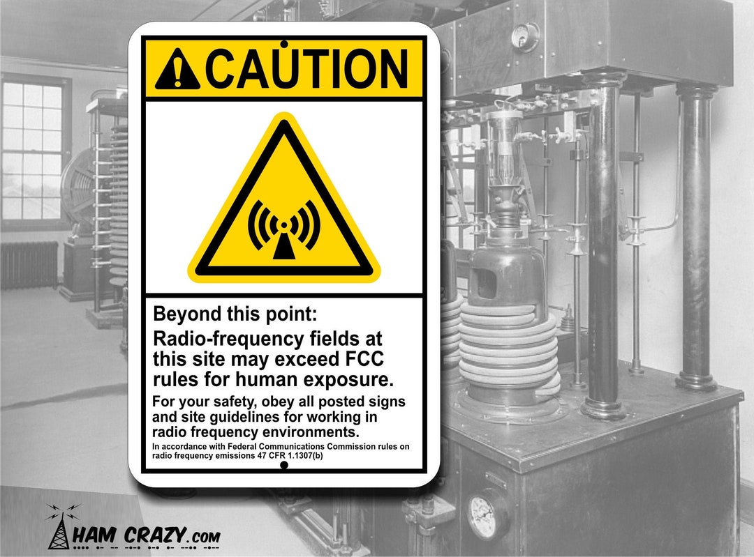 RF Warning Sign - 8 X 12 Inches Aluminum - Etsy