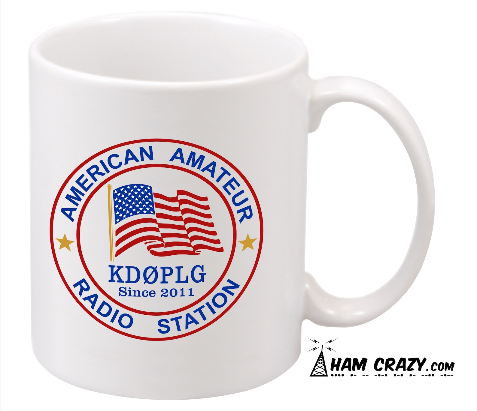 American Ham Radio Callsign Ceramic Coffee Mug Amateur Radio | Etsy