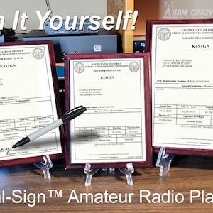 Real-sign™ FCC Amateur Radio License Plaque for Ham Radio Operators - Etsy