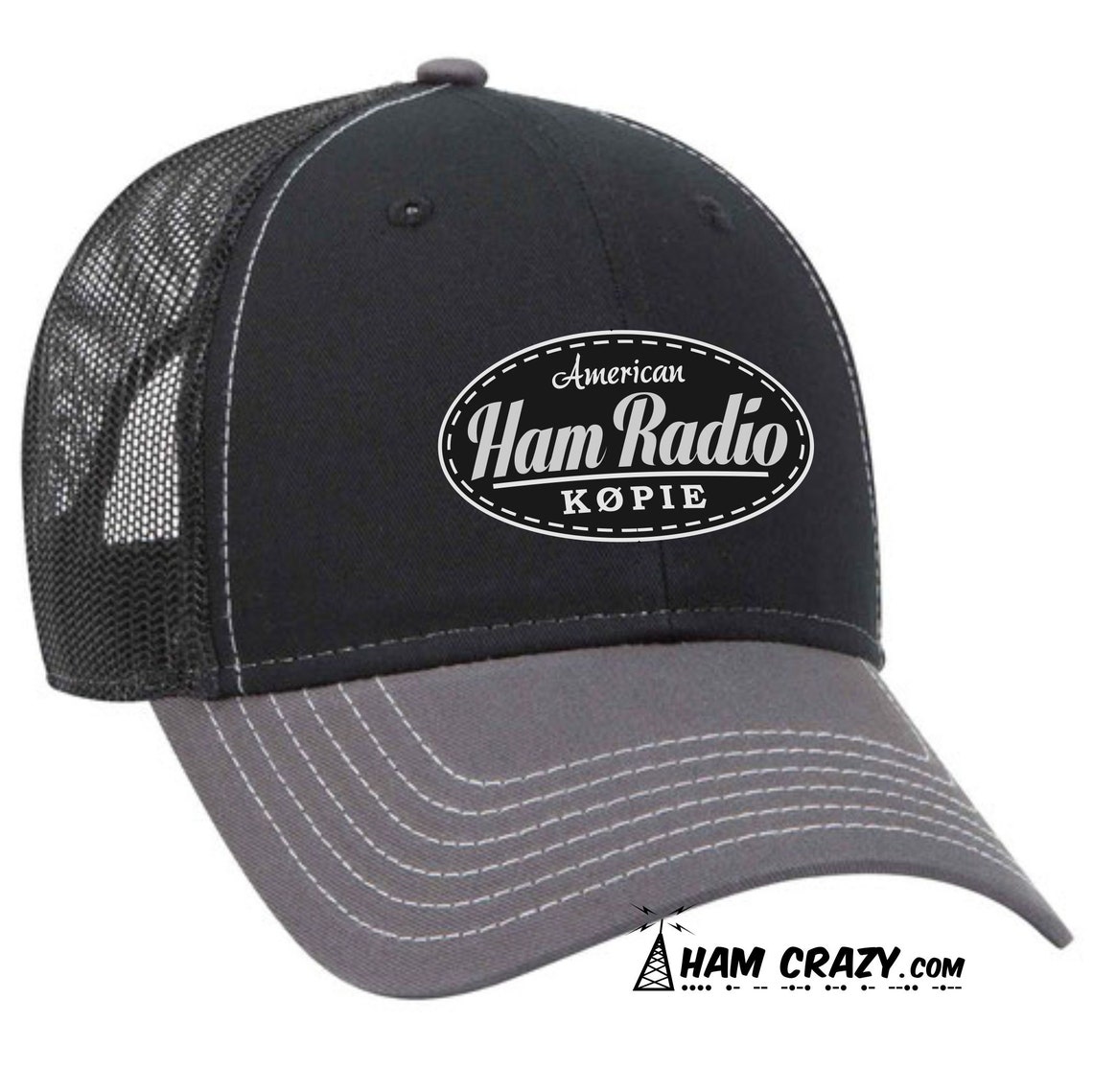 American Ham Radio Leather-look Patch Hat With Callsign - Etsy