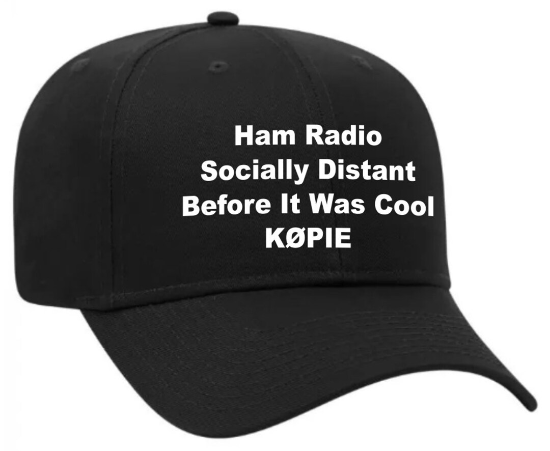 Ham Radio Socially Distant Before It Was Cool Callsign Cap - Etsy