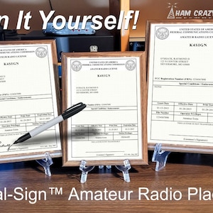 Real-sign™ FCC Amateur Radio License Plaque for Ham Radio Operators - Etsy