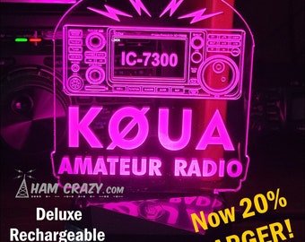 Ham Radio Lighted on Air Callsign Display LED Amateur Radio Operator ...
