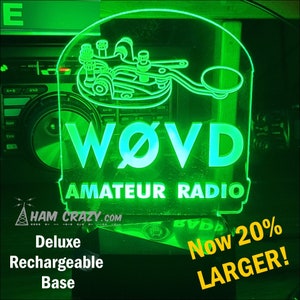 Ham Radio Lighted Straight Key Callsign Display LED - Amateur Radio ...