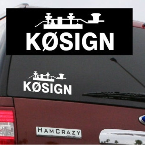 Ham Radio Callsign Antenna Callsign Window Decal - Etsy