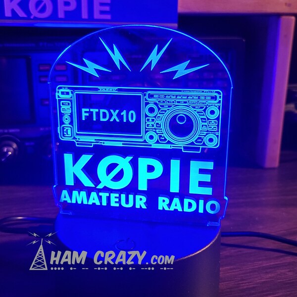 Lighted Ham Radio Call Sign - Etsy