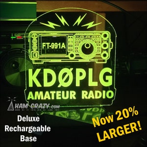 Yaesu FT-991A Lighted Ham Radio Callsign Display LED Amateur Radio NOW ...