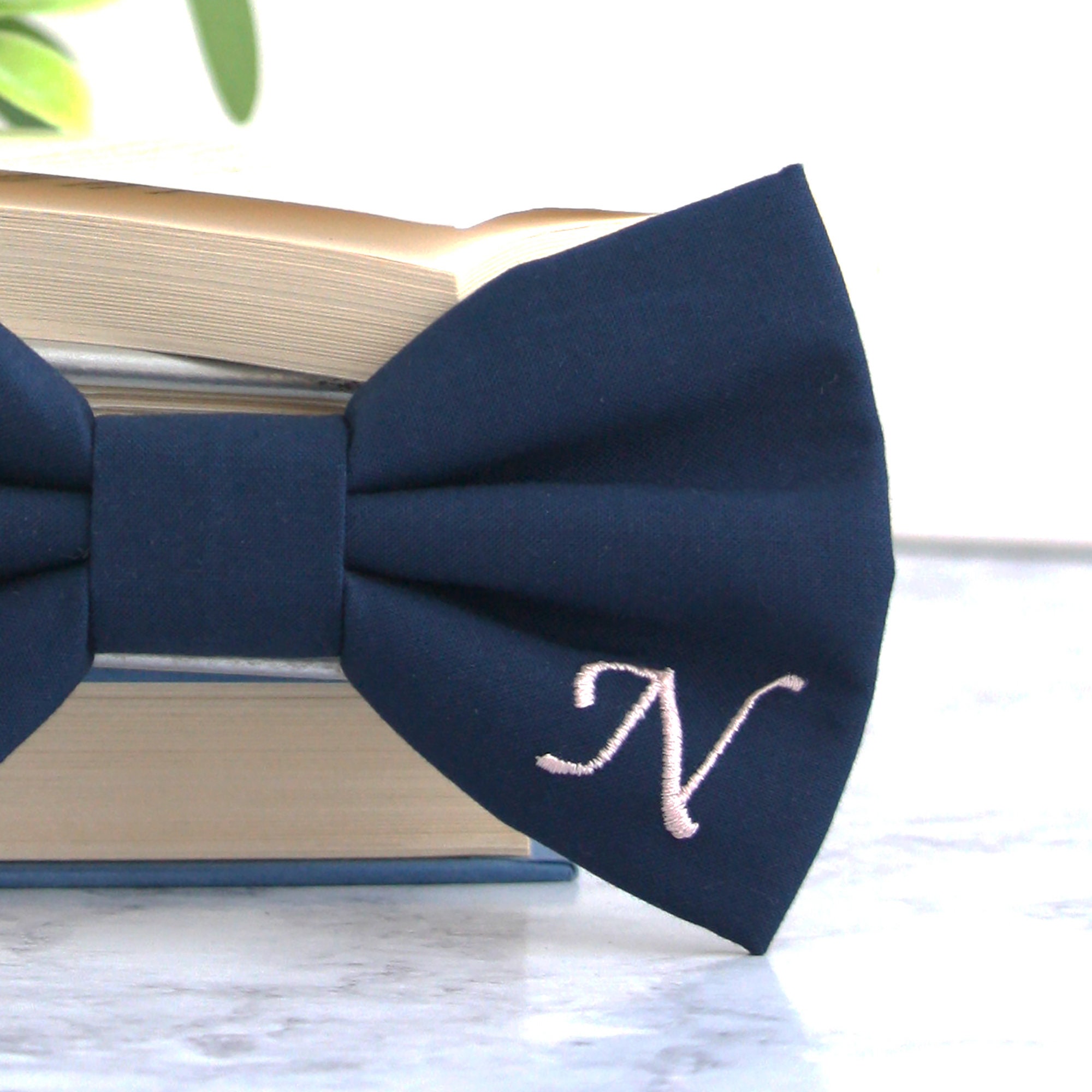 Personalized Pet Bow Tie - Wedding Dog Bowtie - Monogrammed Initials - Etsy