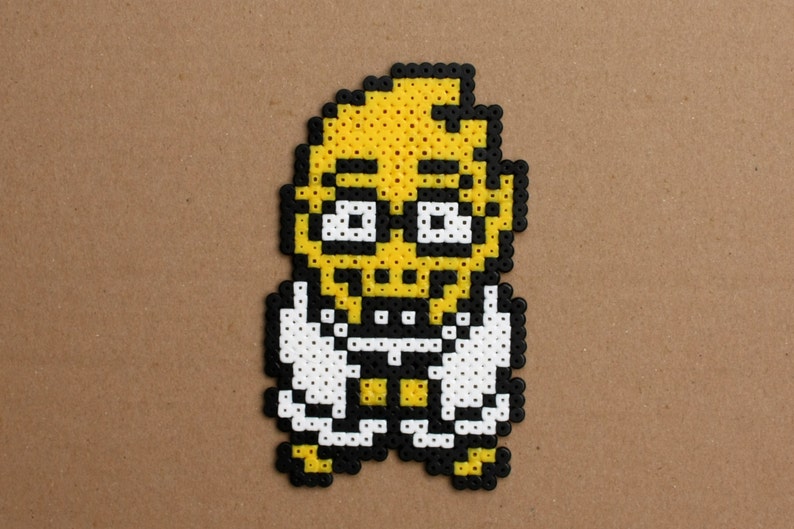 Undertale Alphys Perler Hama Bead Sprite Pixel Art | Etsy