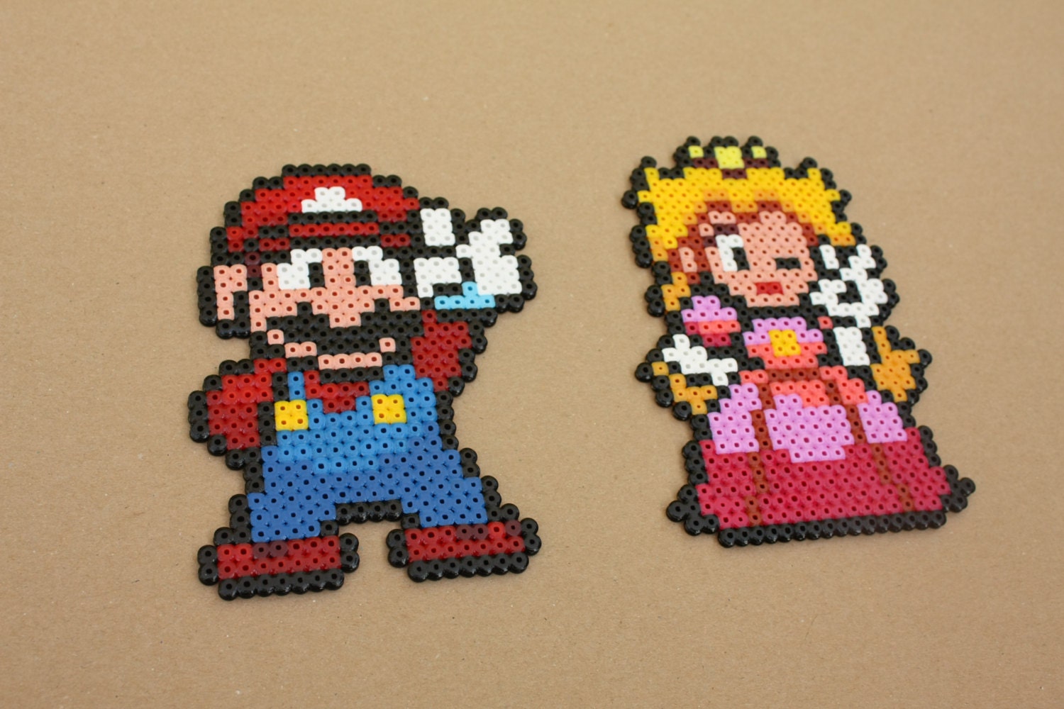 Mario Peach Duo Perler Hama Beads - Etsy Denmark
