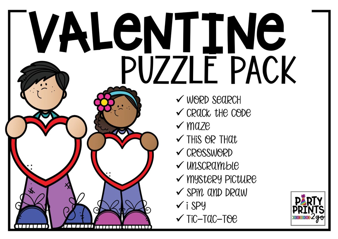 Printable Valentine's Day Game Bundle | Valentine Party Games ...