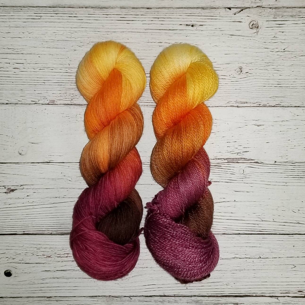 Chase the Light Hand Dyed Yarn fingering to worsted weight | Etsy
