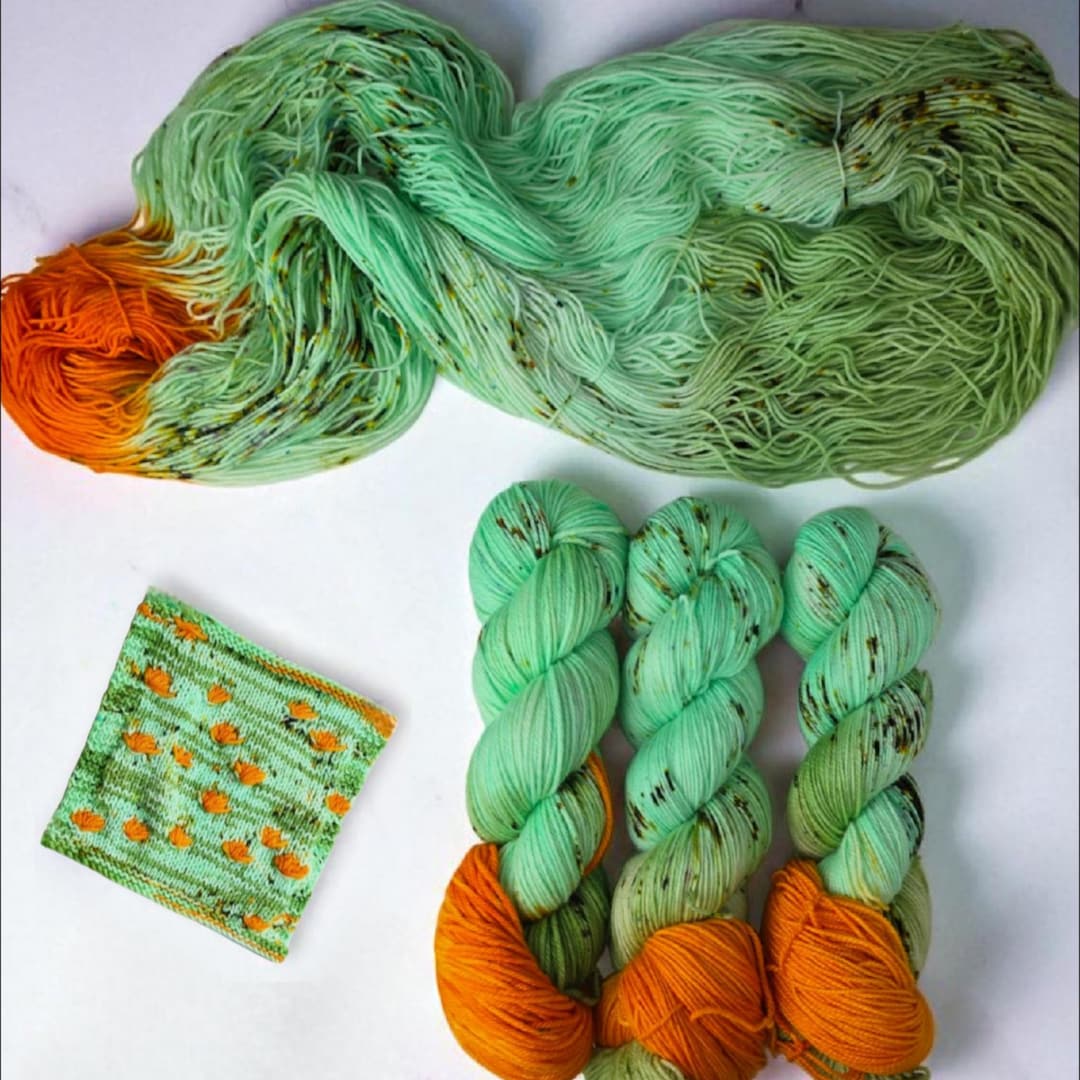 Show Girl - Hand Dyed Variegated Yarn - Fingering Lace Worsted Bulky ...