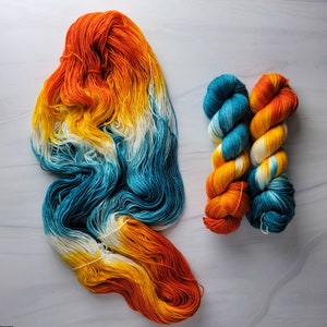 Cruel Summer - Hand Dyed Variegated Yarn - Fingering to Worsted Weight ...