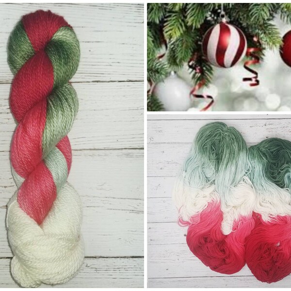 Red Green Yarn - Etsy