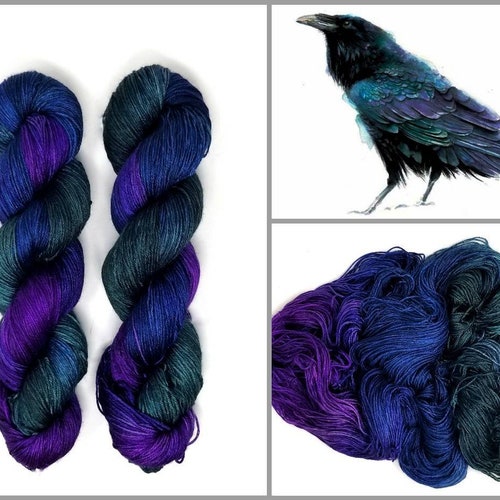 Electric Dreams Hand Dyed Variegated Yarn Fingering to - Etsy