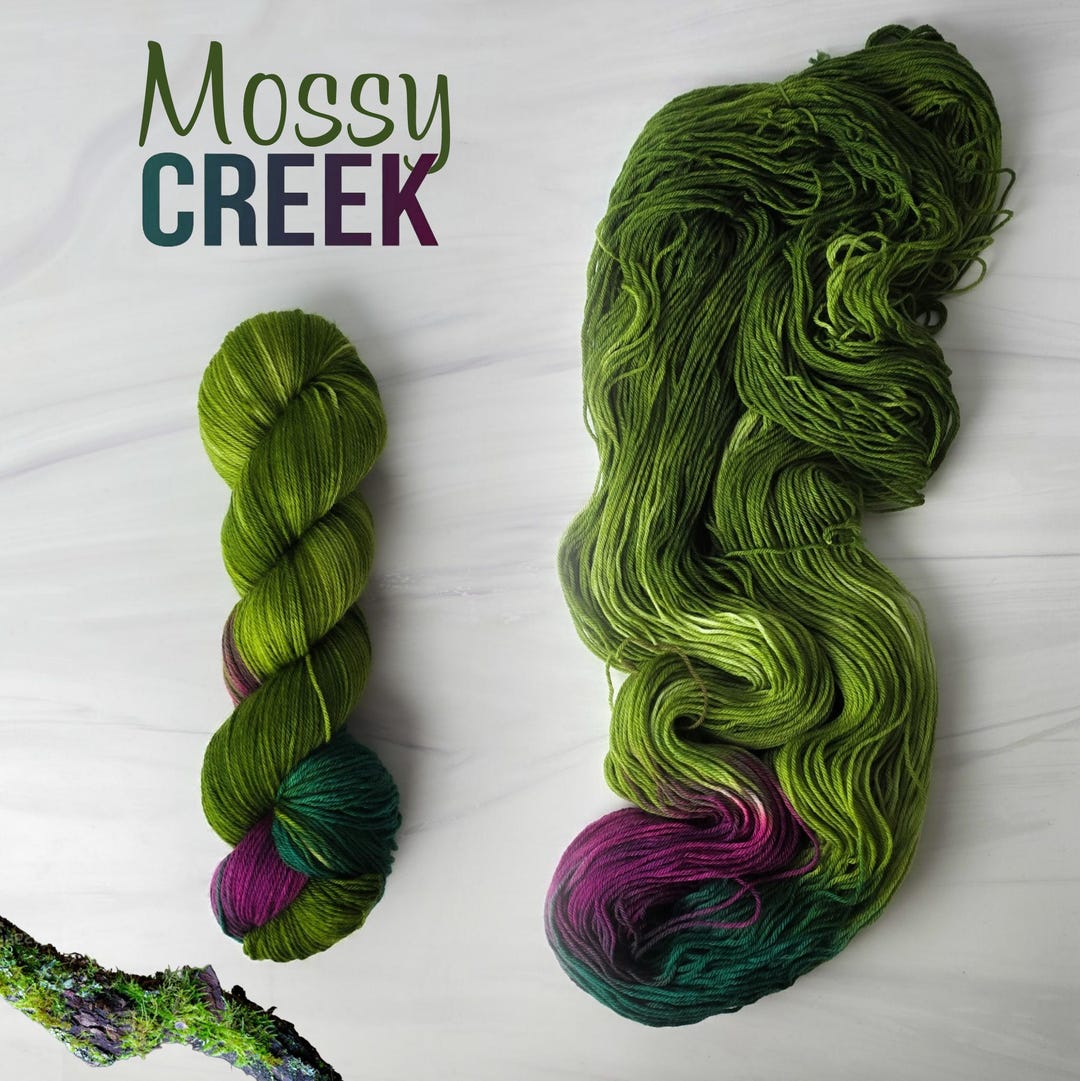 Mossy Creek - Variegated Assigned Pooling Yarn Hand Dyed - Fingering to ...