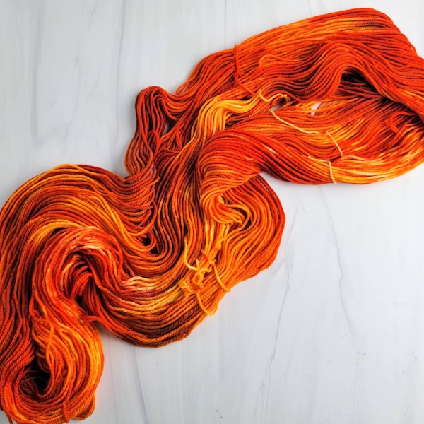 Bright Orange Yarn - Etsy
