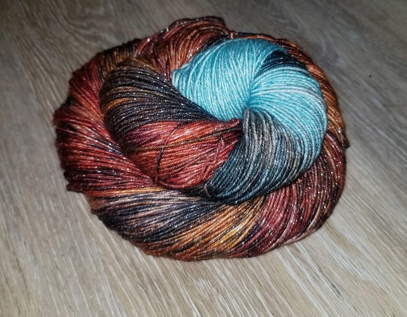 Earth & Sky Hand Dyed Variegated Yarn Fingering to Worsted - Etsy
