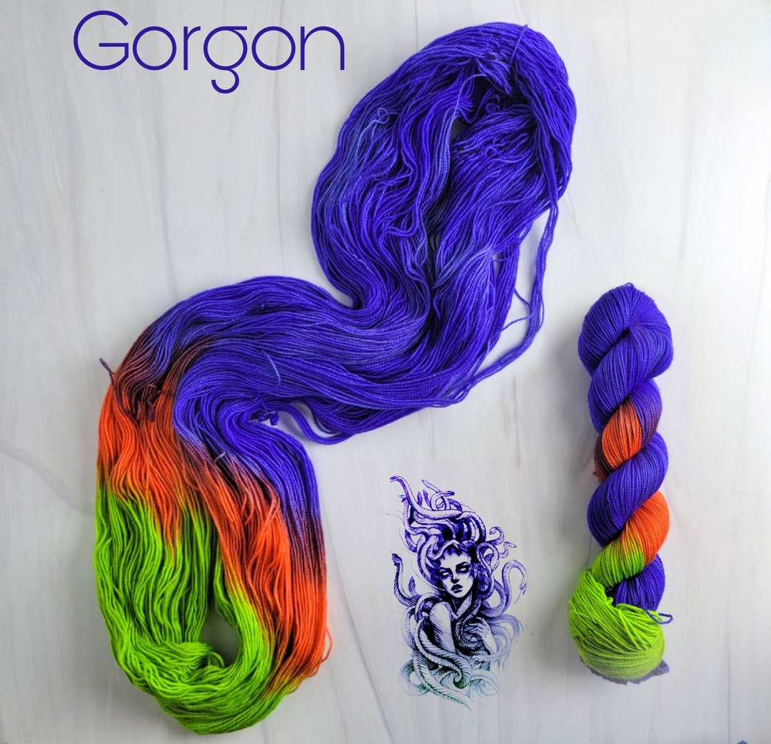 Gorgon - Hand Dyed Variegated Assigned Pooling Yarn - Fingering to ...