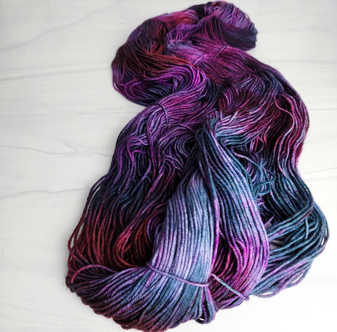 Sugarplum Hand Dyed Variegated Yarn Fingering to Worsted - Etsy
