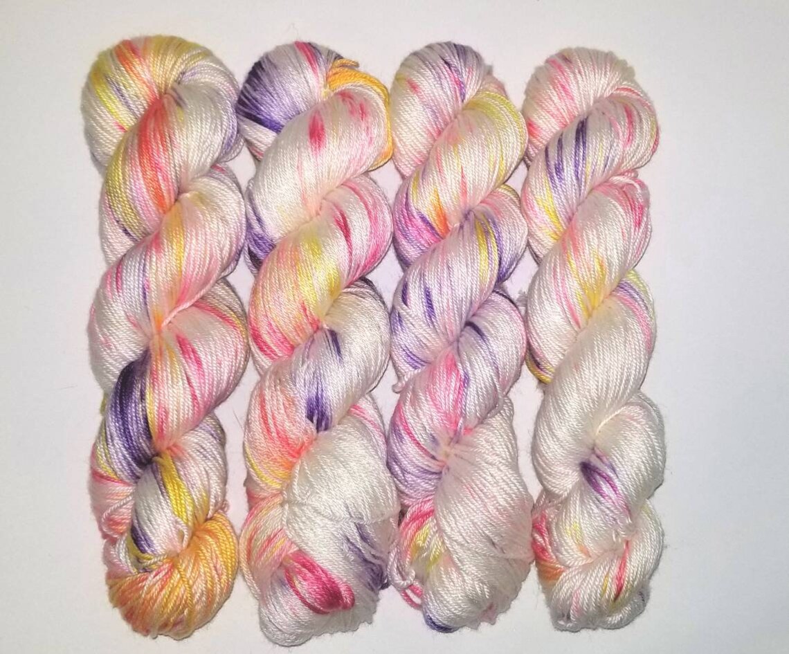 Confettii- Hand Dyed Variegated Yarn - Fingering to Worsted Weight ...