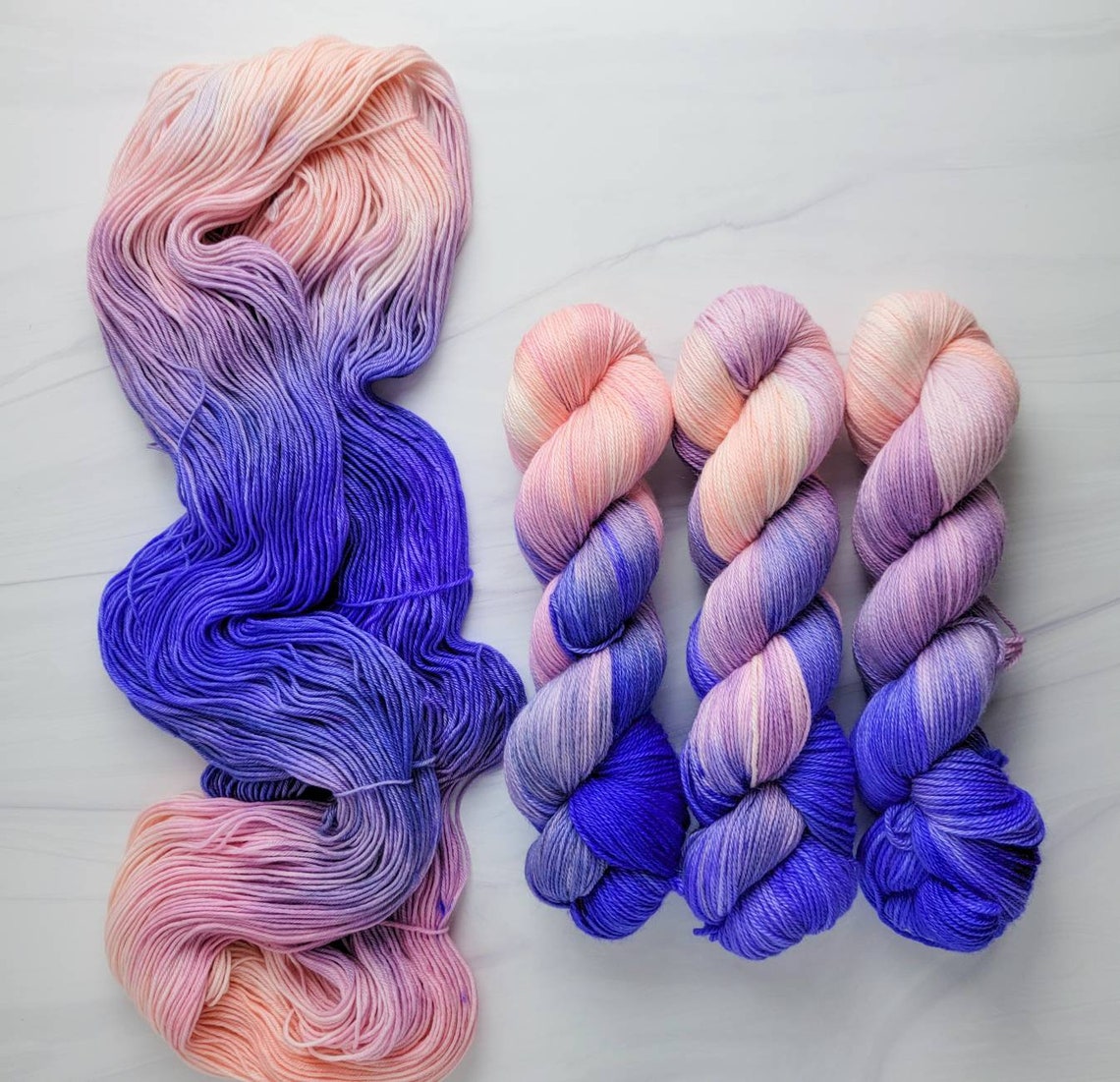 Living Mirage- Hand Dyed Speckled Variegated Yarn - Lace Fingering ...
