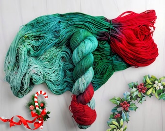 Red and Green Yarn | Etsy