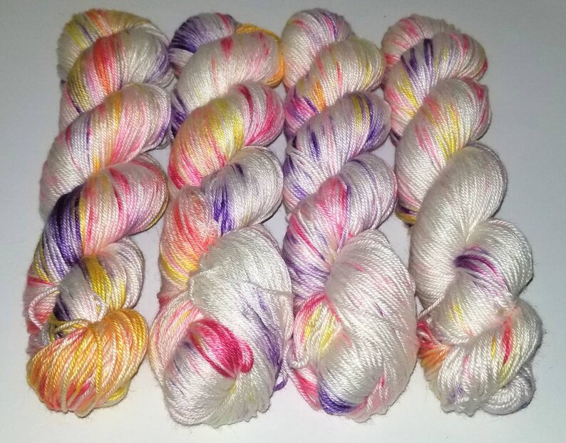 Confettii- Hand Dyed Variegated Yarn - Fingering to Worsted Weight ...