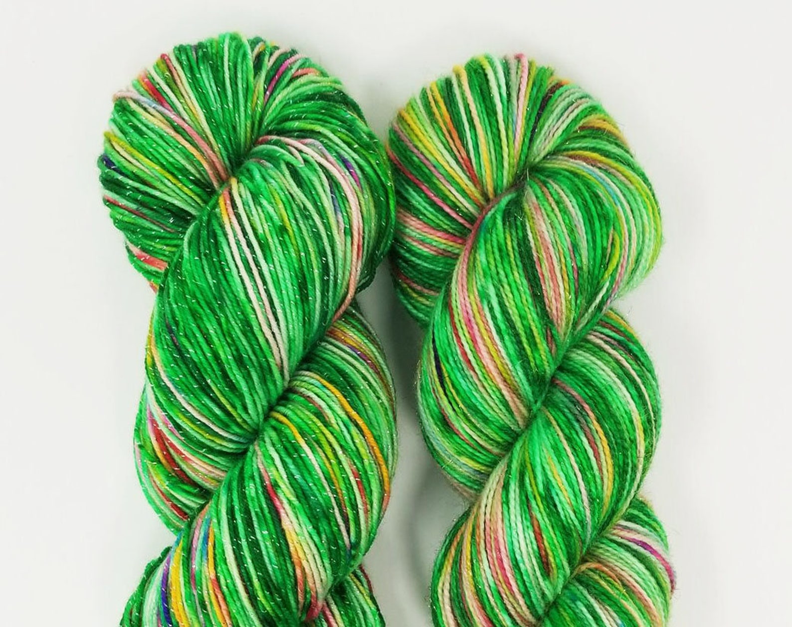 Hand Dyed Yarn Variegated Christmas Tree Fingering to - Etsy