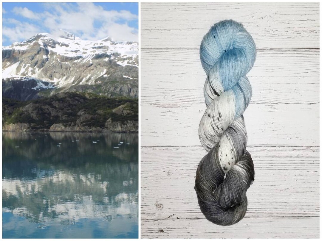 Mountain Tops- Hand Dyed Variegated Yarn - Fingering Lace Worsted Bulky ...