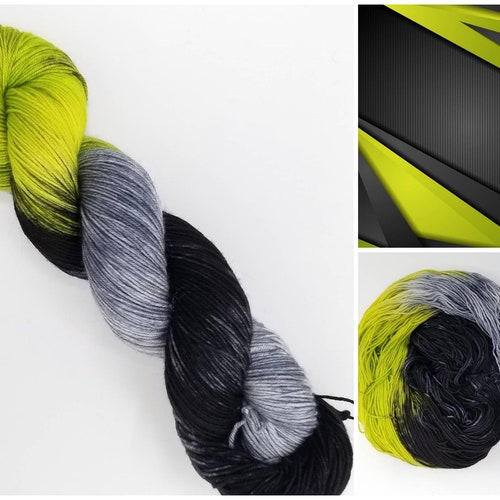 Electric Dreams Hand Dyed Variegated Yarn Fingering to - Etsy