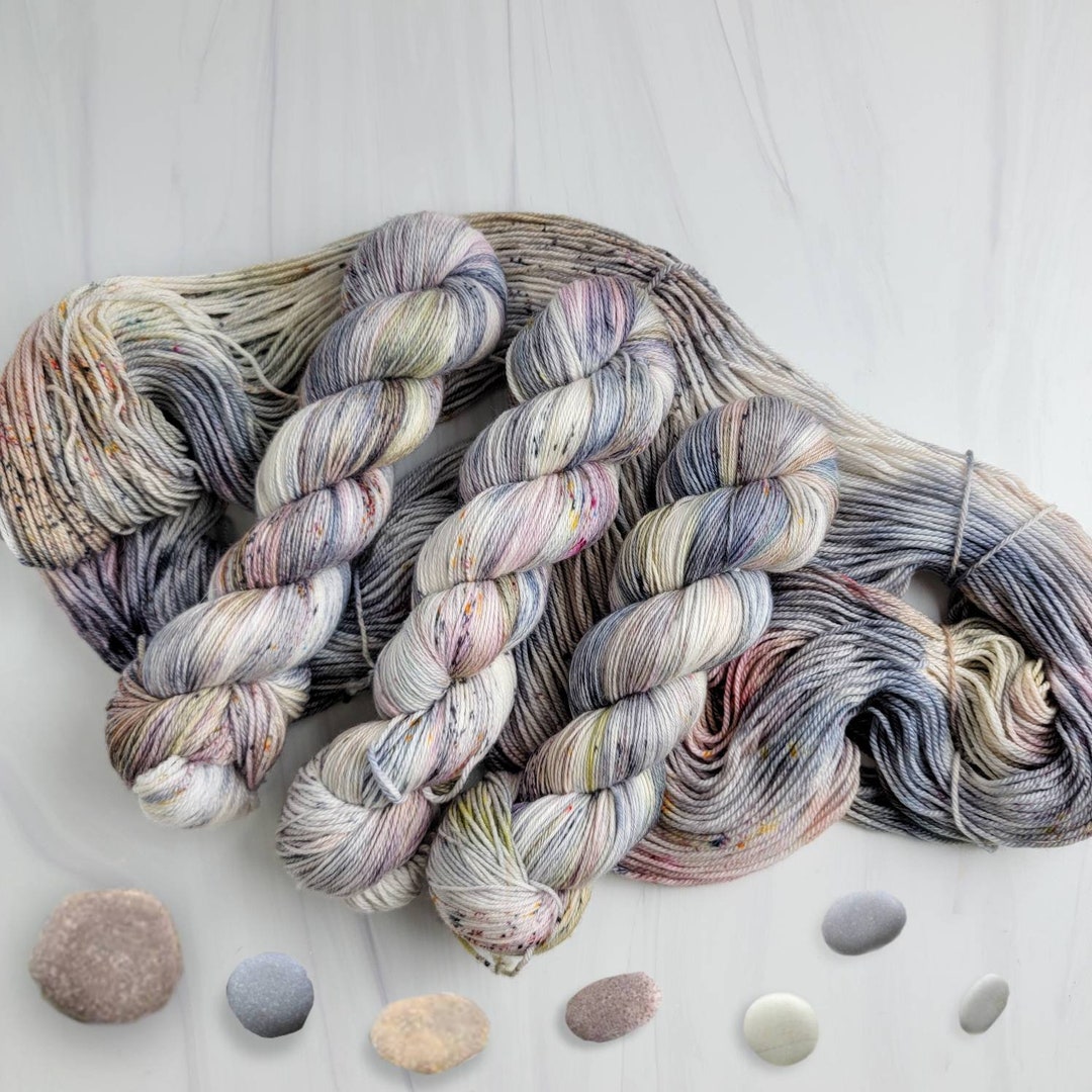 Pebbles in the Sand- Hand Dyed Variegated Yarn - Fingering to Worsted ...