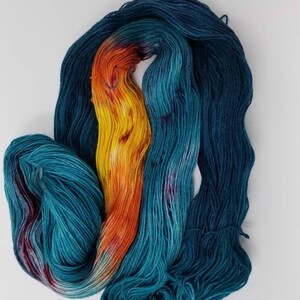 Blue Blooms Hand Dyed Assigned Pooling Variegated Yarn Perfect for ...