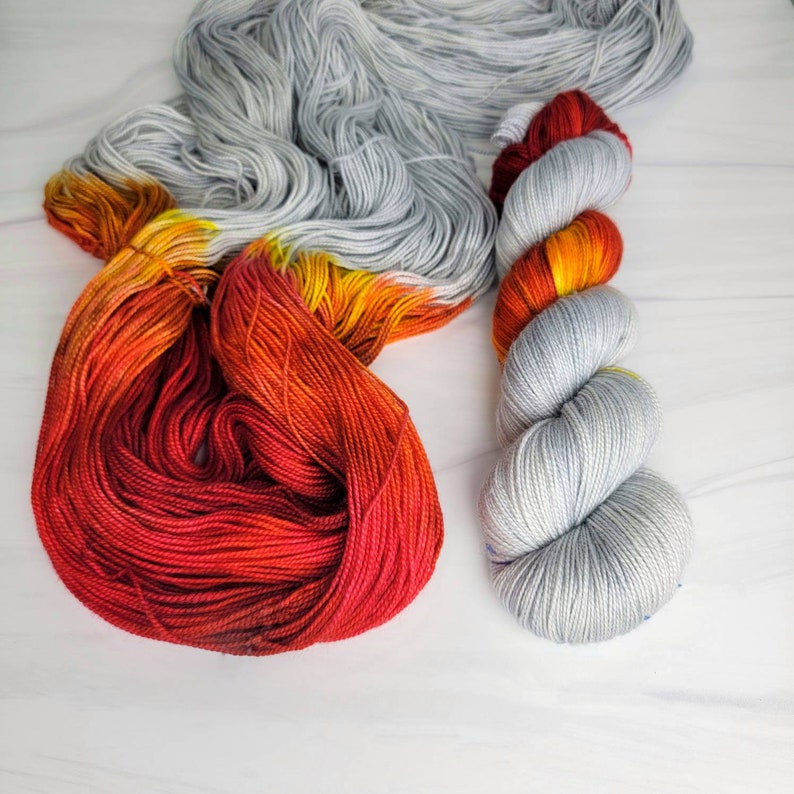 September Rain Hand Dyed Variegated Yarn Fingering to - Etsy