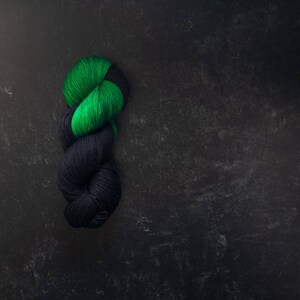 Emerald Star- Hand Dyed Variegated Yarn - Fingering to Worsted Weight ...