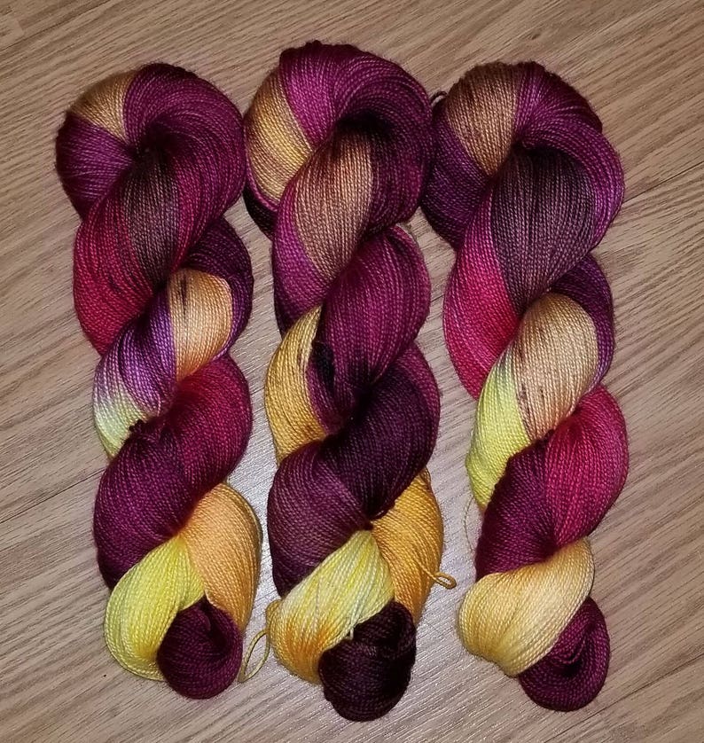 Simmer Down Hand Dyed Variegated Yarn fingering to worsted | Etsy