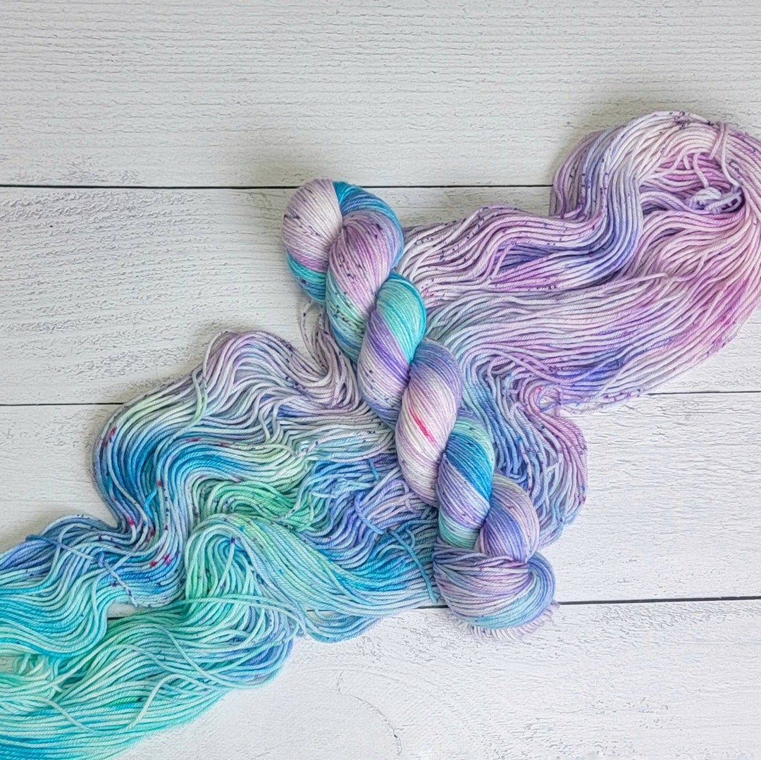 Fairywinkle- Hand Dyed Variegated Yarn - Fingering to Worsted Weight ...