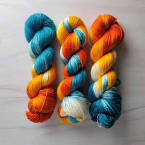Cruel Summer - Hand Dyed Variegated Yarn - Fingering to Worsted Weight ...