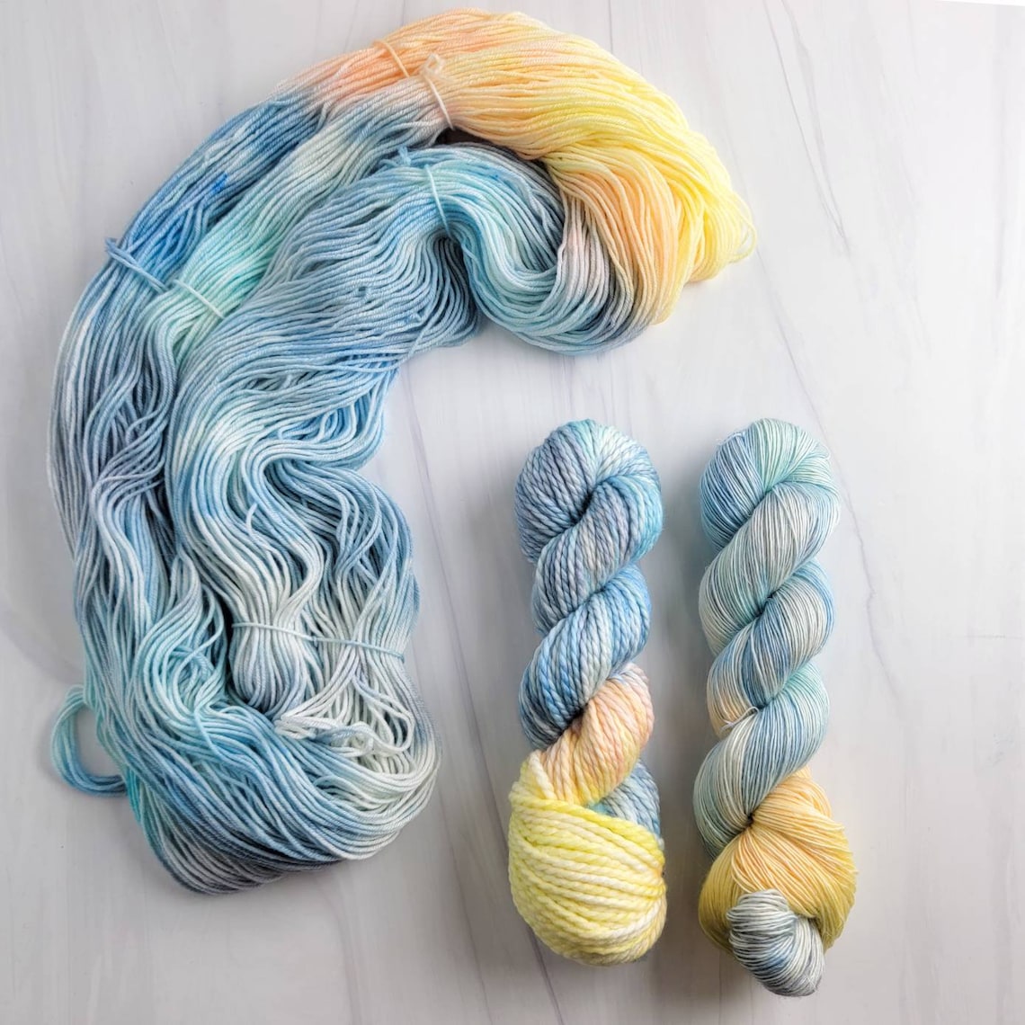 Selene Hand Dyed Assigned Pooling Yarn Lace Fingering - Etsy