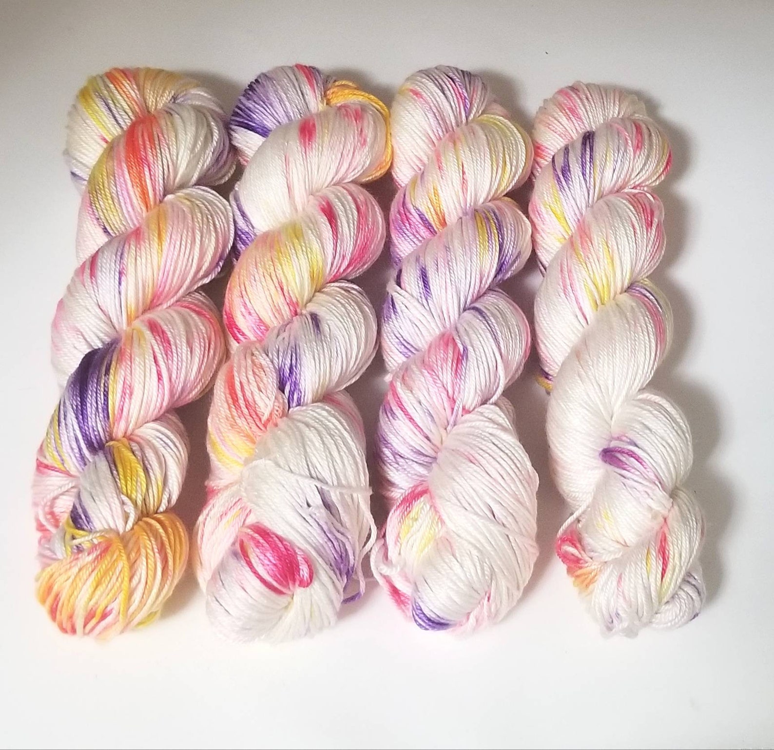 Confettii- Hand Dyed Variegated Yarn - Fingering to Worsted Weight ...
