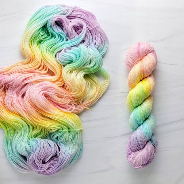 Rainbow Yarn - Etsy