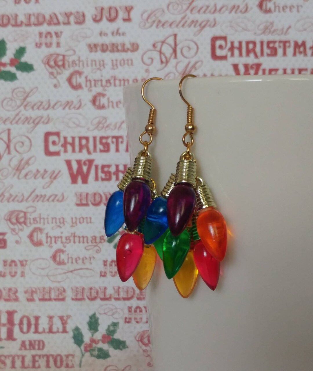 Holiday Christmas Festive Lights Earrings - Etsy